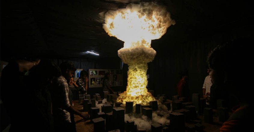 Students of Kochi's ASAS create atomic bomb explosion installation for ...