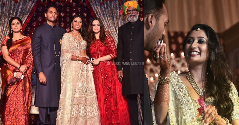 Lal drums up a frenzy at daughter's engagement | Photos | Lal | Monica ...