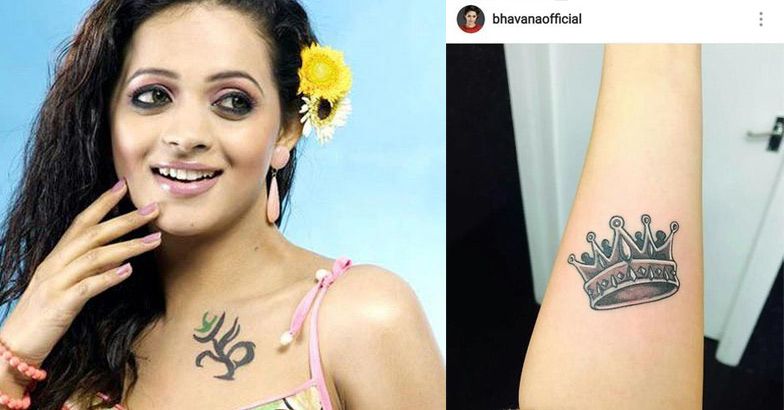 Mollywood ladies and their tattoos | Malayalam actress | Bhavana ...