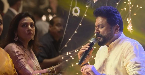Video of Jayaram singing for Parvathy at Navratri venue goes viral ...