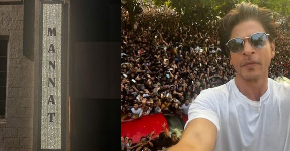 New diamond name plate adorns Shah Rukh Khan's Mannat house. Pics go viral | Entertainment News ...