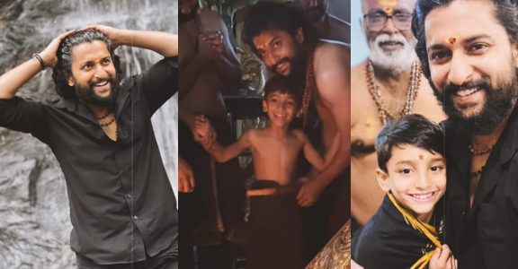 Actor Nani visits Ayyappa Swamy Temple with son. See video ...