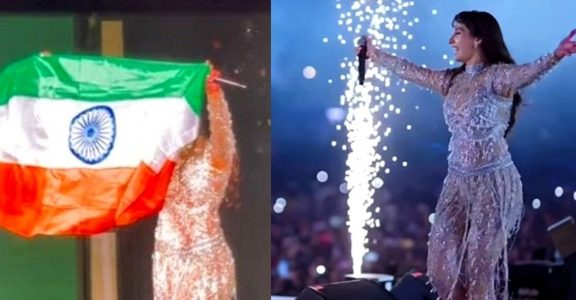 Nora Fatehi waves Indian flag at FIFA. But she is drawing more flak ...