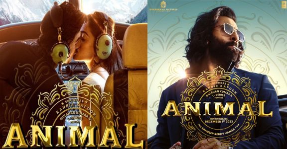Ranbir Kapoor and Rashmika Mandanna share a kiss in new 'Animal' poster ...
