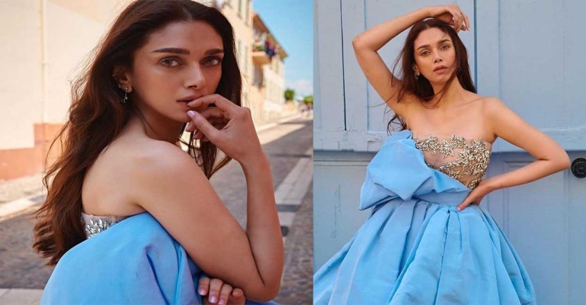 Aditi Rao Hydari shines at Cannes in a breathtaking blue gown | Onmanorama