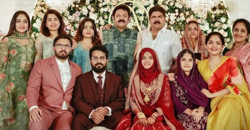 Krishna Kumar and family attend actor Appa Haja’s daughter’s wedding ...