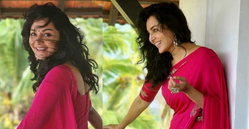 Manju Warrier's pink saree look mesmerizes fans, garners praise ...