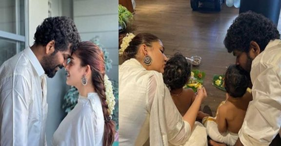 Nayanthara and Vignesh Shivan celebrate first Onam with twin sons in traditional style | Onmanorama