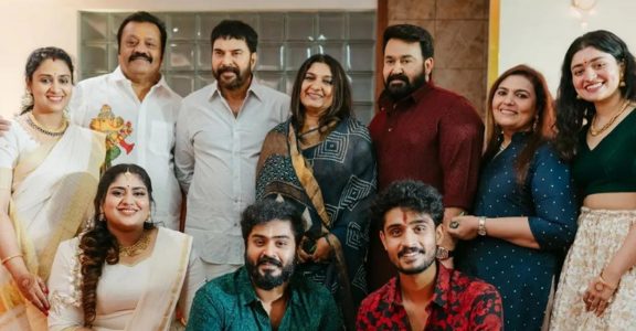 Too much talent in one frame! Suresh Gopi, Big Ms pose together with their families | Onmanorama
