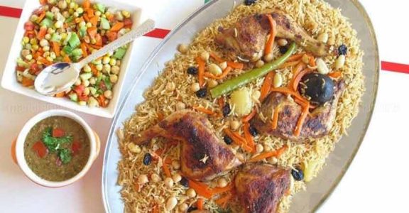 Bukhari rice with chicken is Saudi Arabia's most popular dish