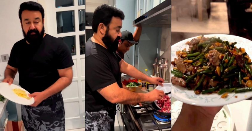 Mohanlal dons chef's cap again, whips out some yummy-looking snacks