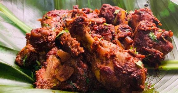 Spicy dhaba-style chicken tawa fry | Chicken dry roast | Recipe ...