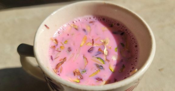 This pink tea from Kashmir is too pretty to drink, try the recipe