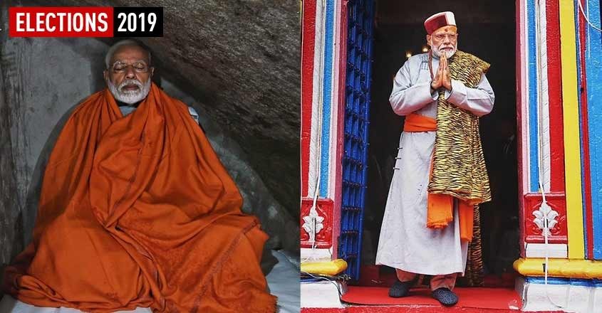 PM Modi prays at Kedarnath, treks 2 km and meditates in a cave | India ...