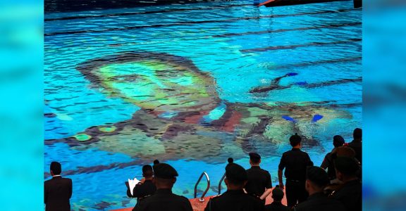Largest underwater portrait of Kargil war hero Captain Vikram Batra ...