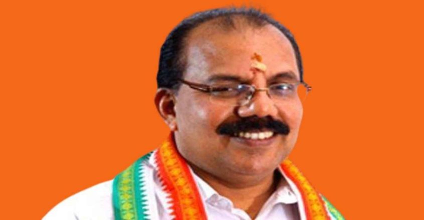 AN Radhakrishnan is BJP candidate for high-voltage Thrikkakara bypoll