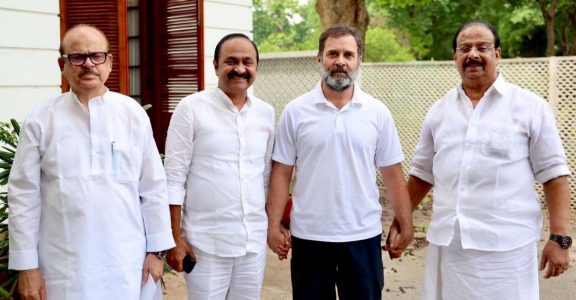 'Congress doesn't fear intimidation,' Rahul backs Sudhakaran, Satheesan ...