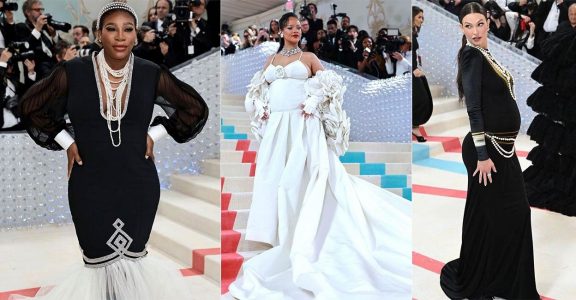Pregnancy glow at 2023 Met Gala: Serena Williams, Karlie Kloss flaunt ...