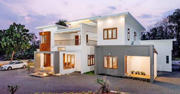 Classy and suave, this contemporary Manjeri house has the perfect features