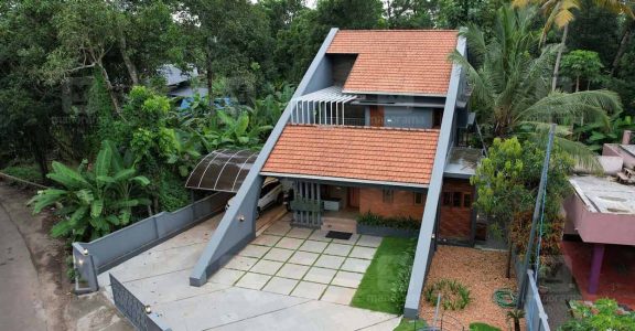House in Kottayam that generates curiosity for its unique architecture ...