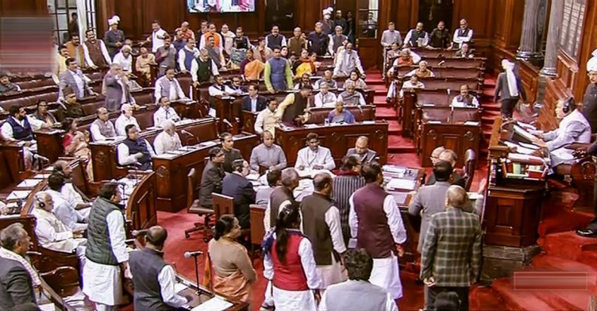 Rajya Sabha proceedings disrupted thrice after opposition uproar
