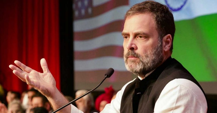 Modi driving a car looking into rearview mirror and it's crashing ...