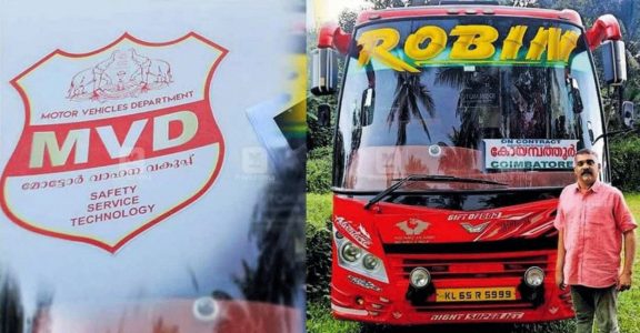 MVD blocks 'Robin' bus at 5 locations; owner says law should be changed for citizens too ...