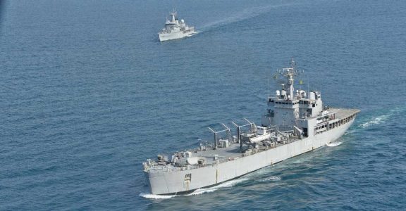 Samudra Setu Op: INS Magar arrives at Kochi with 202 Indians from ...