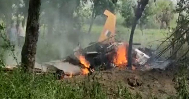 IAF trainer aircraft crashes in Hyderabad | Hyderabad | IAF | Andhra ...