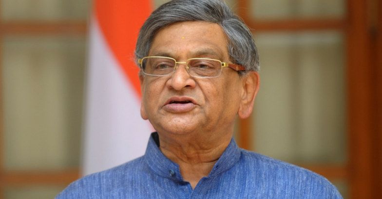 Congress leader SM Krishna joins BJP | SM Krishna | Congress ...