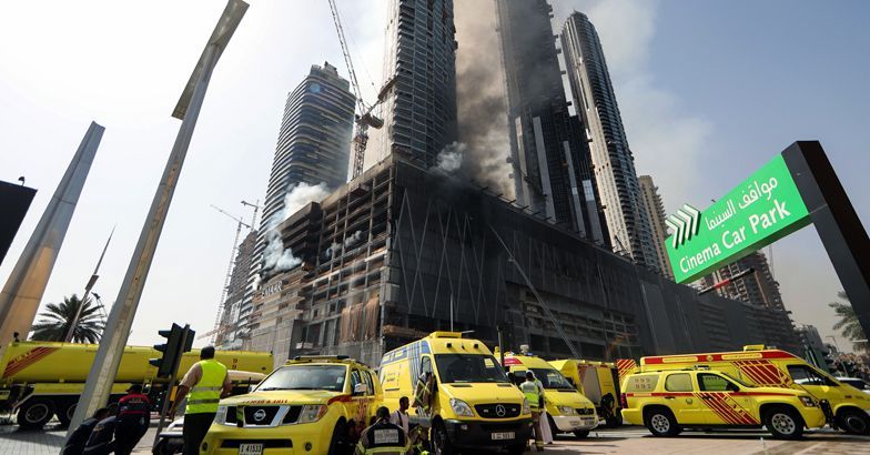 Fire breaks out at building near Dubai's Burj Khalifa, no casualties ...