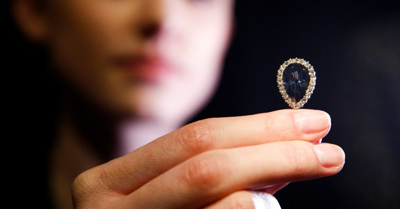 Golconda-mined Farnese Blue diamond goes on sale after 300 years of ...