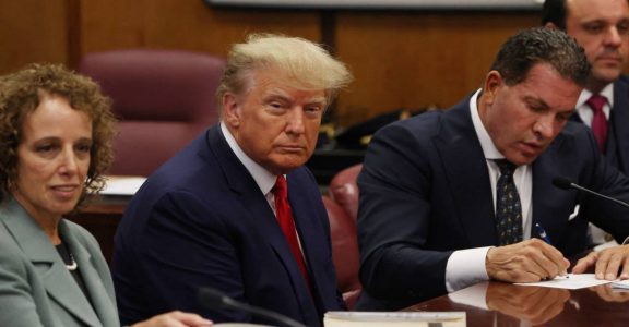 Trump charged with 34 felony counts of falsifying business records ...