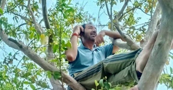 Umpire Anil Chaudhary climbs up trees for mobile network in UP village ...