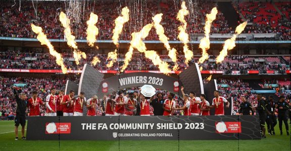 Arsenal lift Community Shield with shootout win over Man City ...