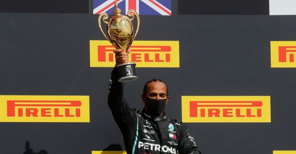 F1: Lewis Hamilton limps to record British GP win | Motorsport News ...