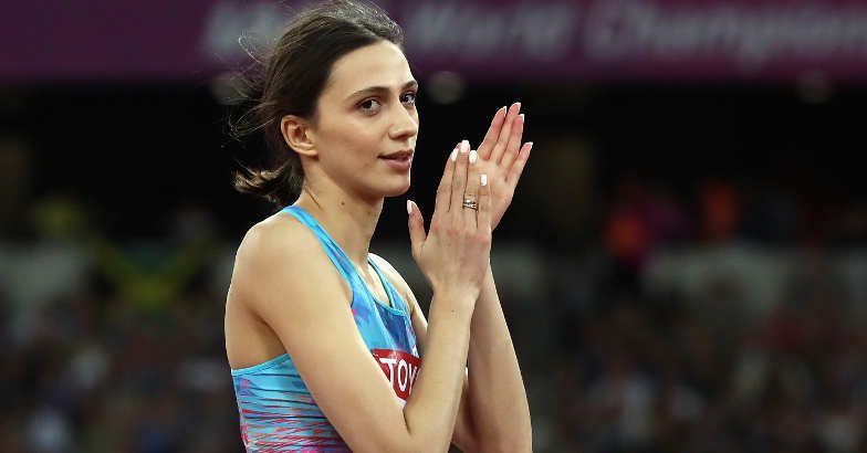 First gold for Russian neutrals as Lasitskene retains high jump title