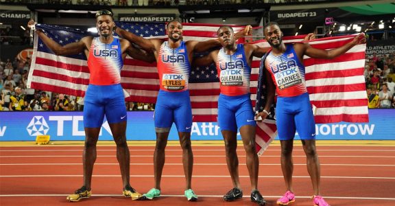 World Championships: US take double gold in sprint relays