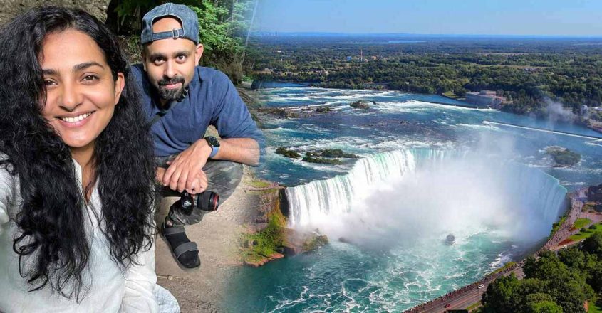Parvathy enjoys an early morning hike to the Niagara Falls