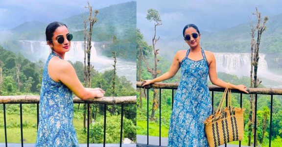 Namitha's love for travel took her to south India's Niagara Falls ...