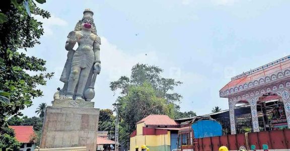 South India’s largest single-stone Hanuman statue installed near ...
