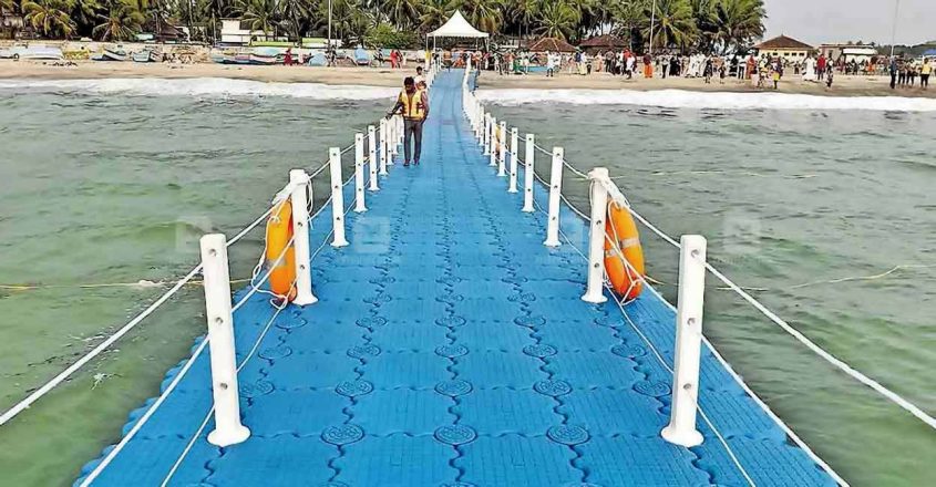 Kozhikode's Beypore Marina Beach gets a floating bridge